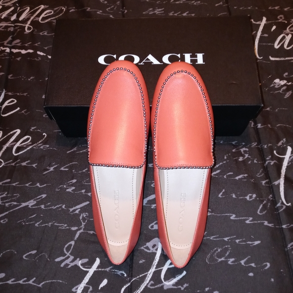 Coach | Shoes | Coach Harper Leather Beadchain Loafer | Poshmark